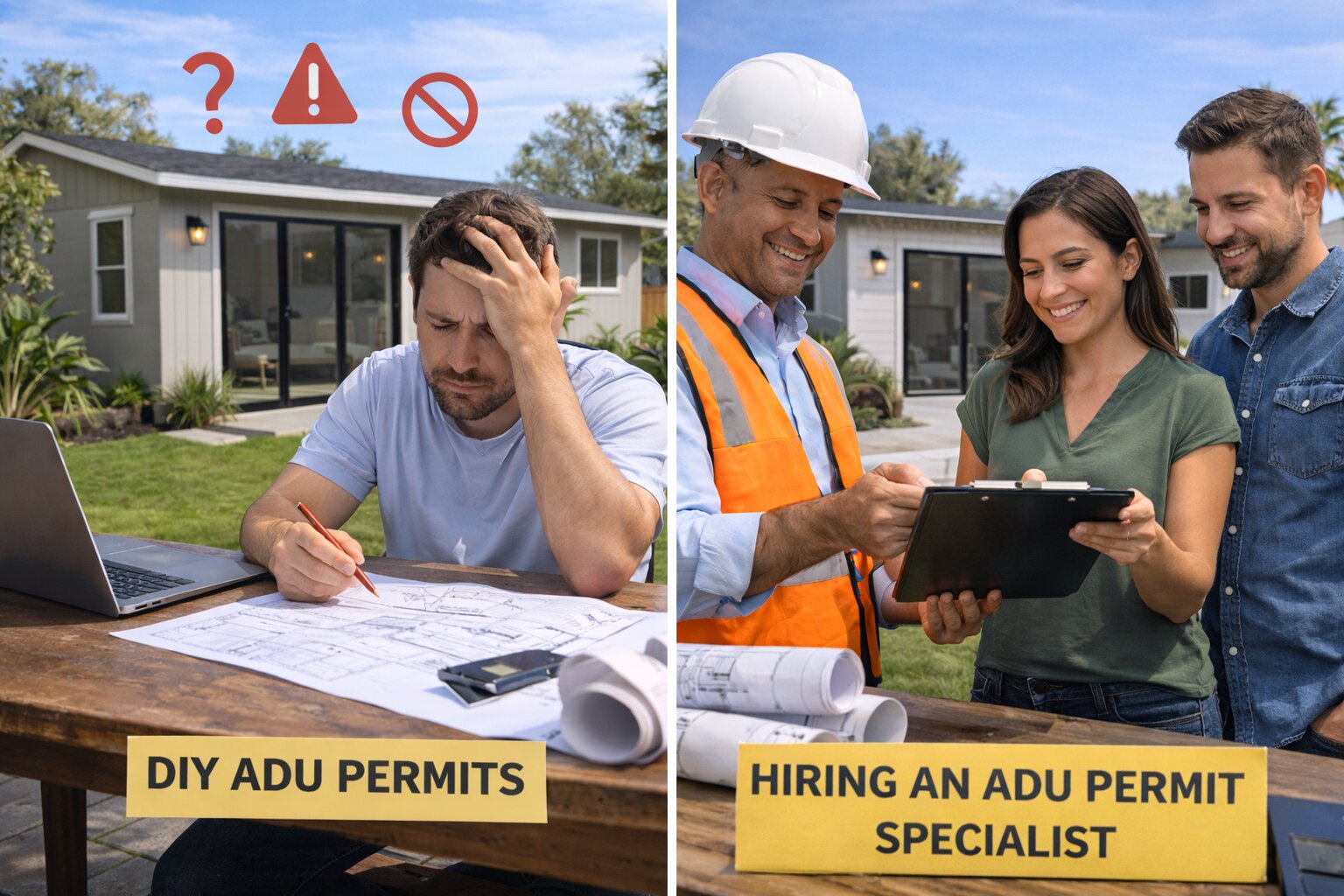 DIY ADU Permits vs Hiring An ADU Permit Specialist: Cost & Risk Comparison